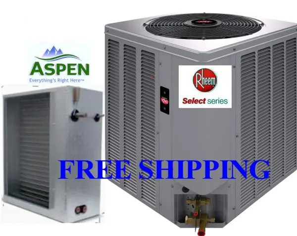Rheem Select R-454B SEER2 Condenser & ASPEN Slab Coil